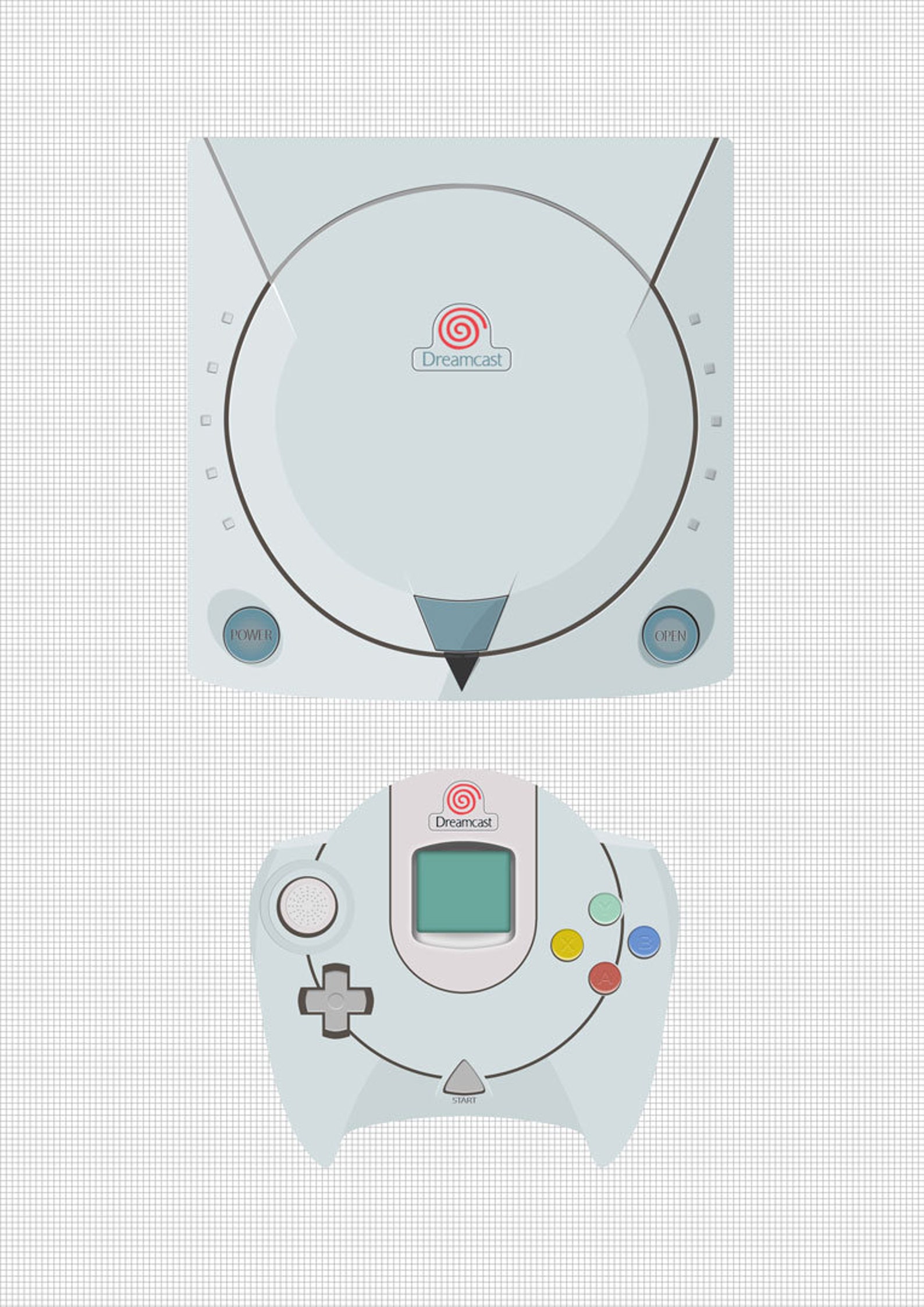 Sega Dreamcast Computer Poster Retro Digital Art Poster / - Etsy