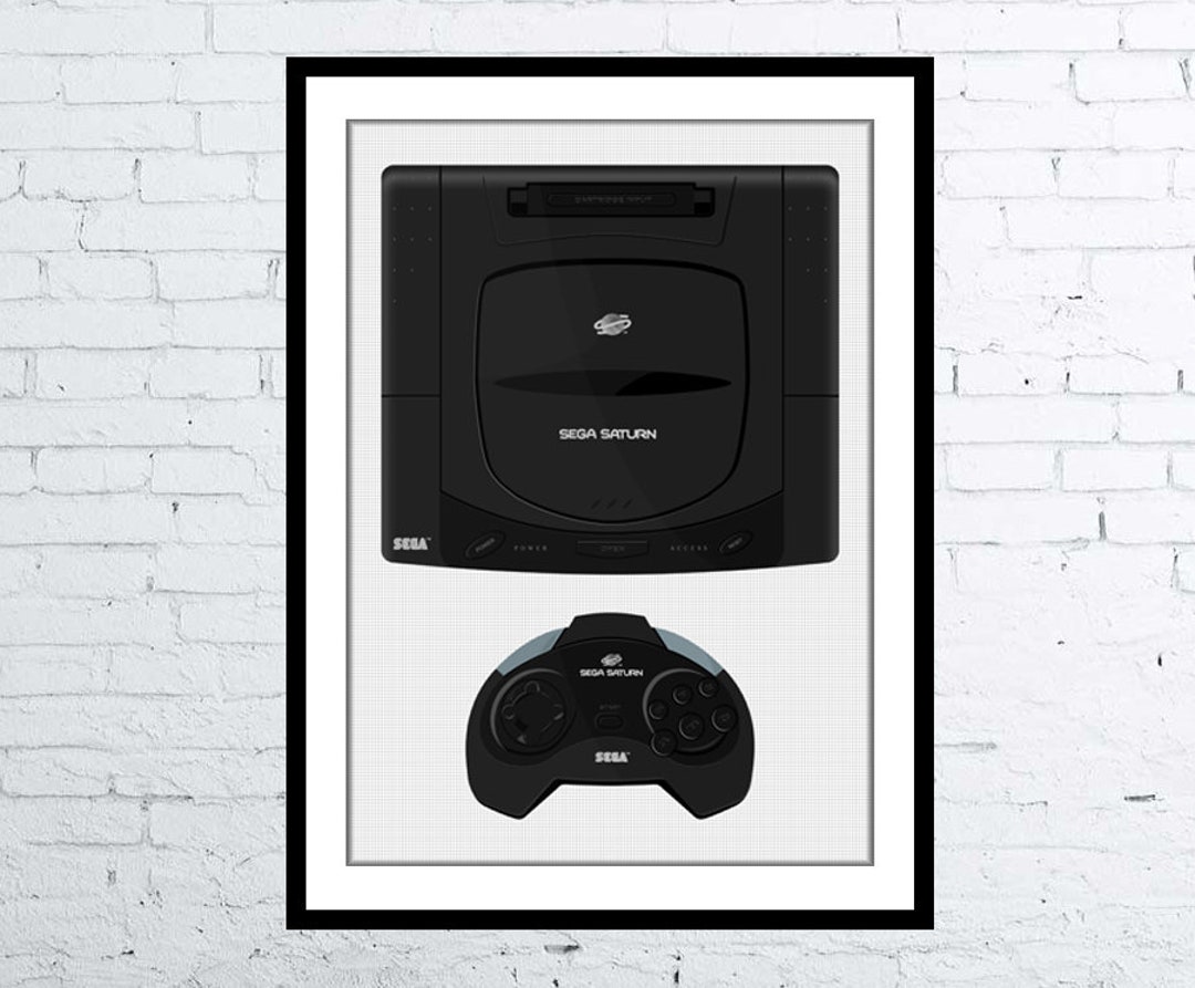 Sega Saturn Computer Poster Retro Digital Art Poster / Print - Etsy