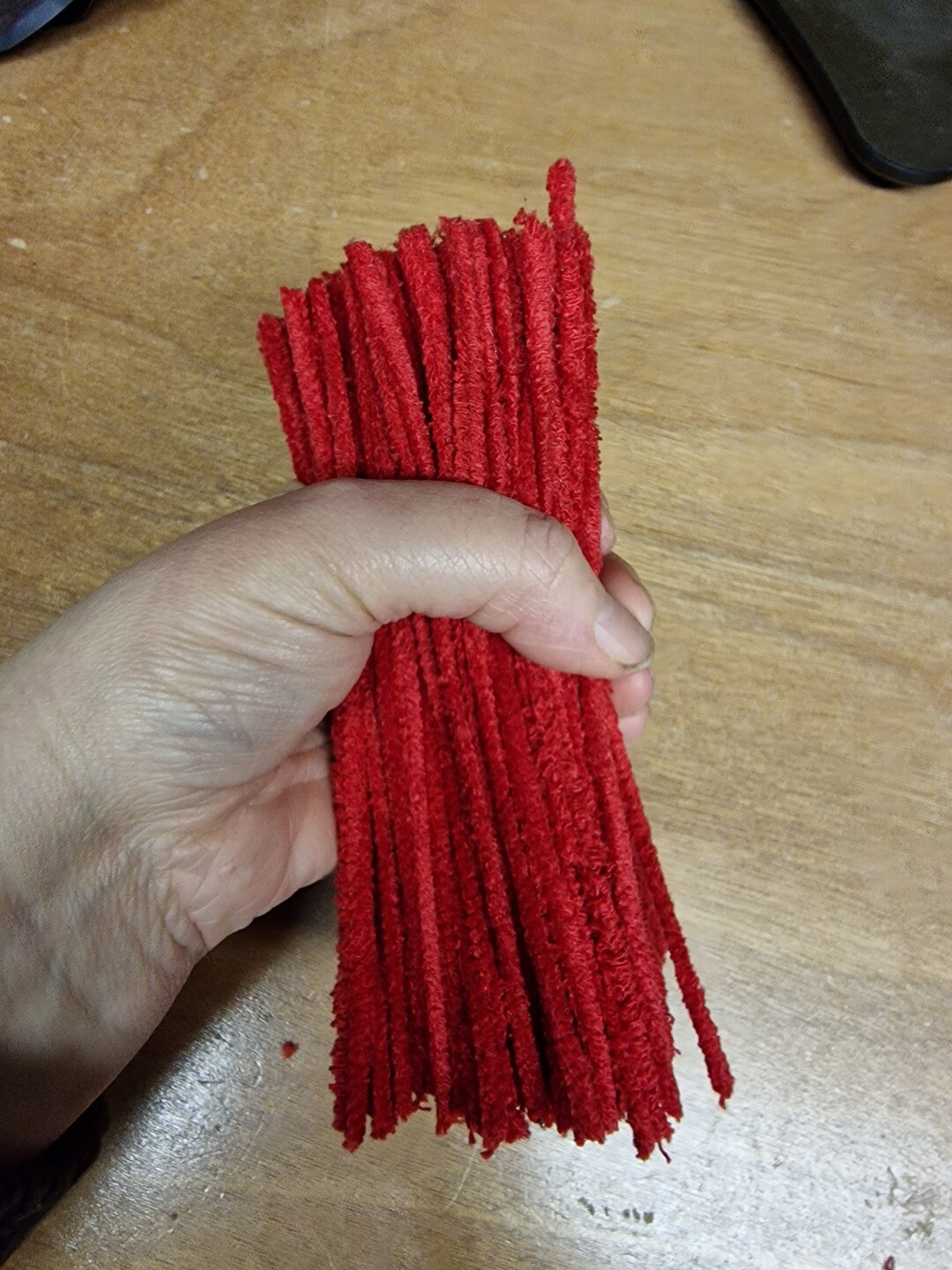 Red Pipe Cleaners for Needle Felting / Armatures / 3D Felting Approx ...