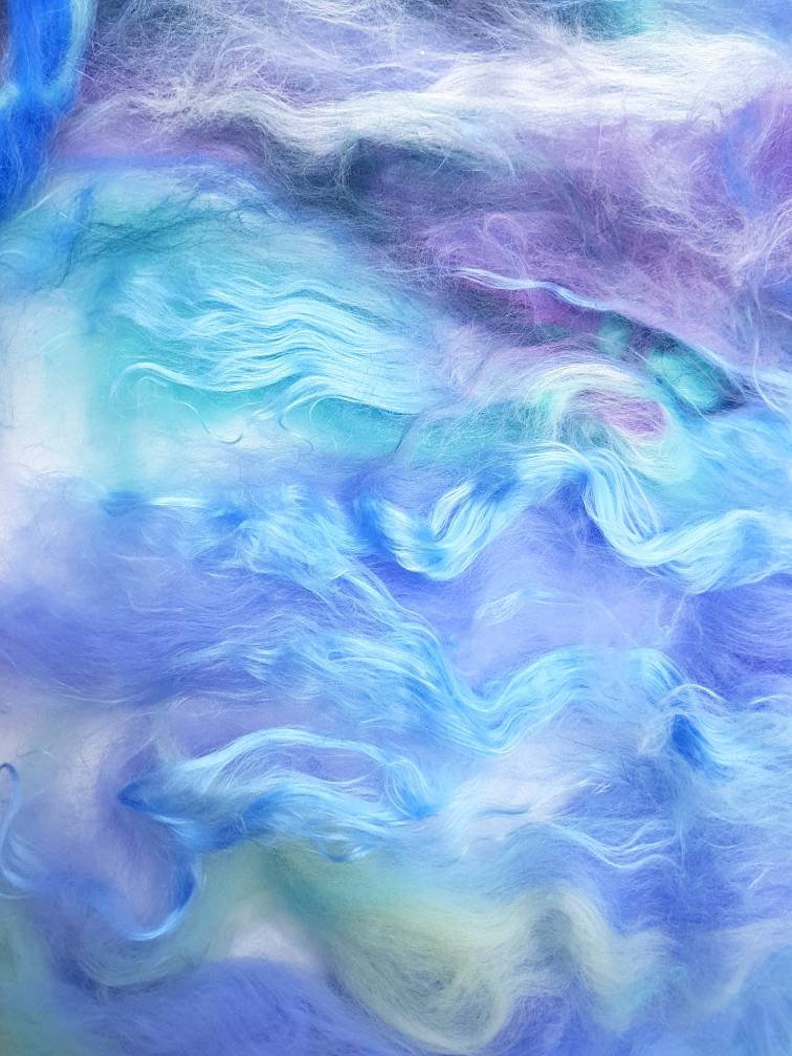 Blue Handspun Yarn / 12 Fair Things Will Fade / 50g / Lilac / - Etsy