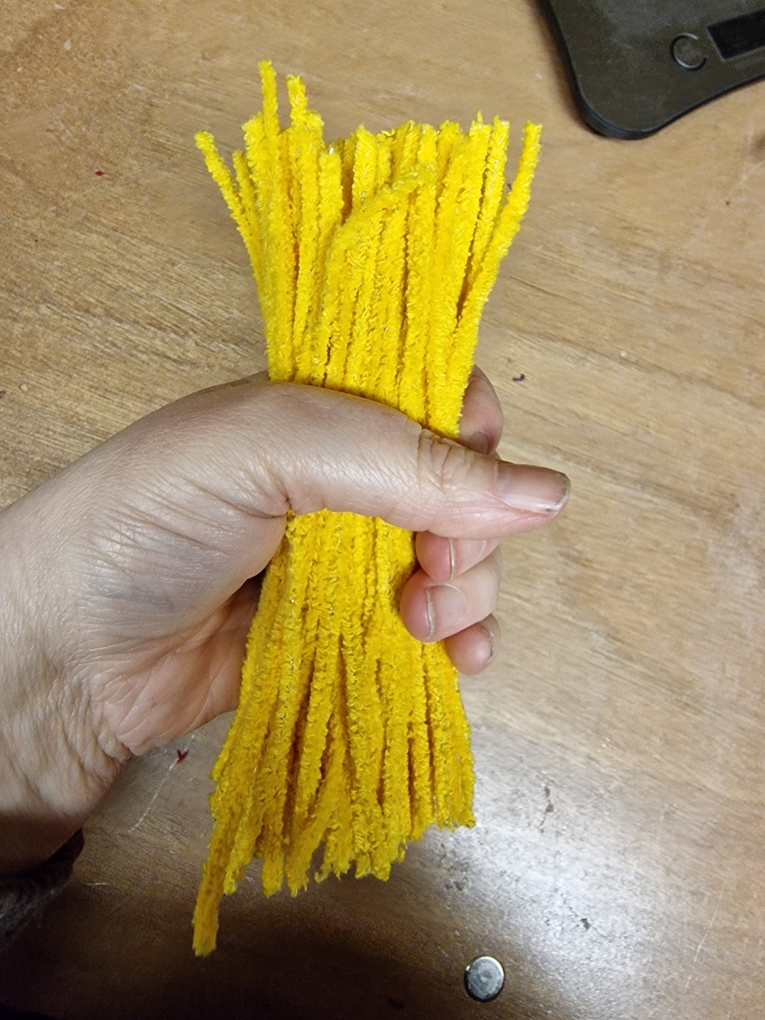 Yellow Pipe Cleaners for Needle Felting / Armatures / 3D Felting Approx ...