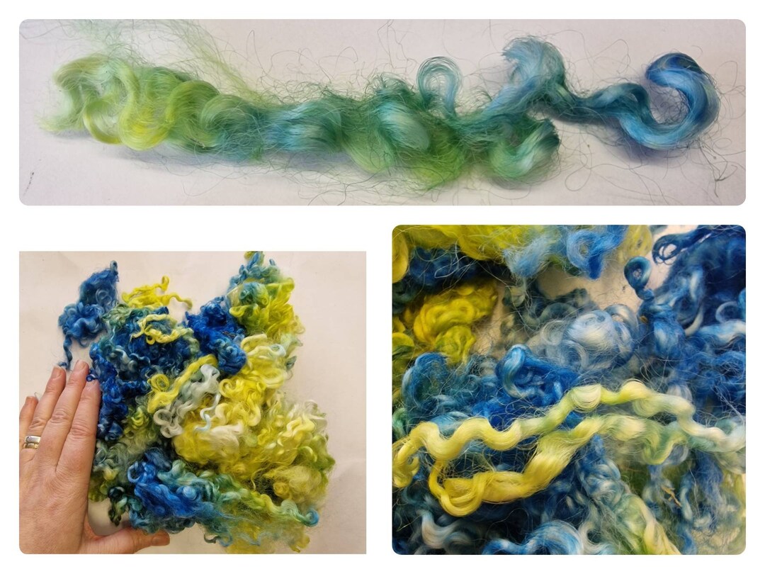 Reasons to Be Cheery Locks / Hand Dyed Locks 50g / Wet Felting / Hand ...