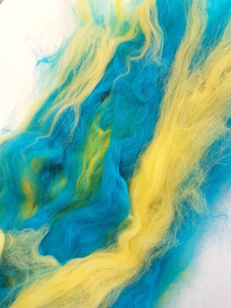 Wizard Of Oz Handspun Yarn / 4 The Yellow Brick Road / Blue / | Etsy