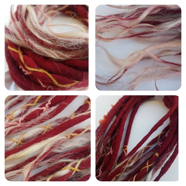 Wool Dreadlock Extension Double Ended - Etsy