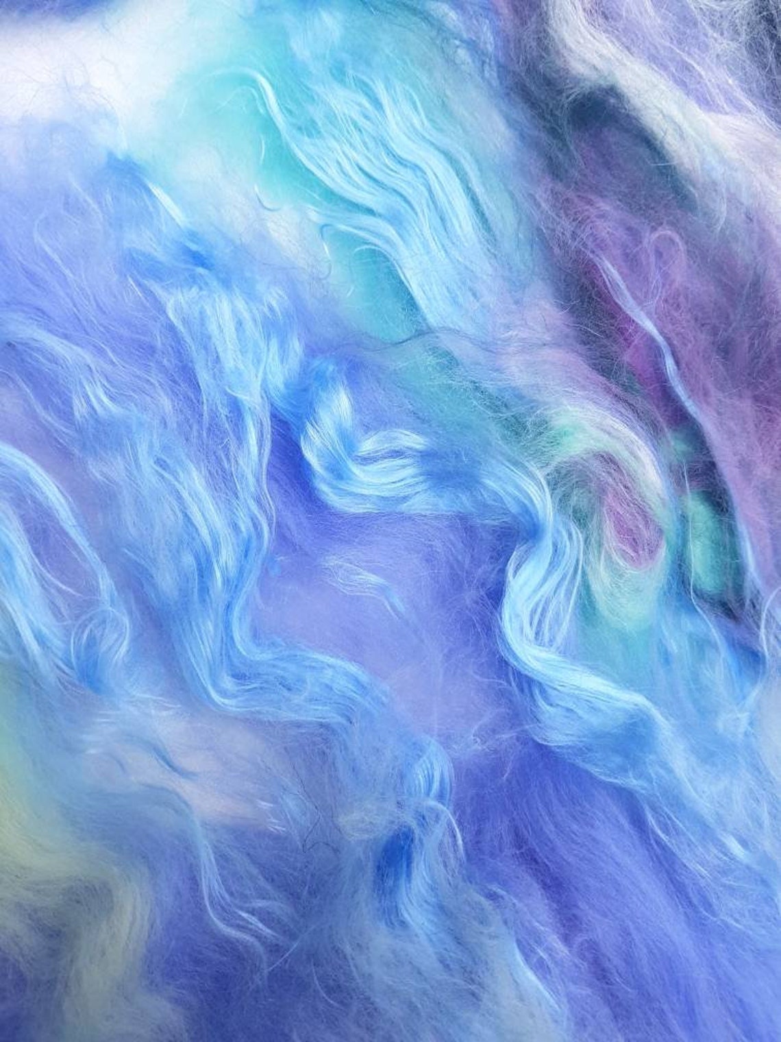 Blue Handspun Yarn / 12 Fair Things Will Fade / 50g / Lilac / | Etsy