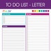 To Do List Rainbow Journal Printable to Do List Planner Page Task Notes ...