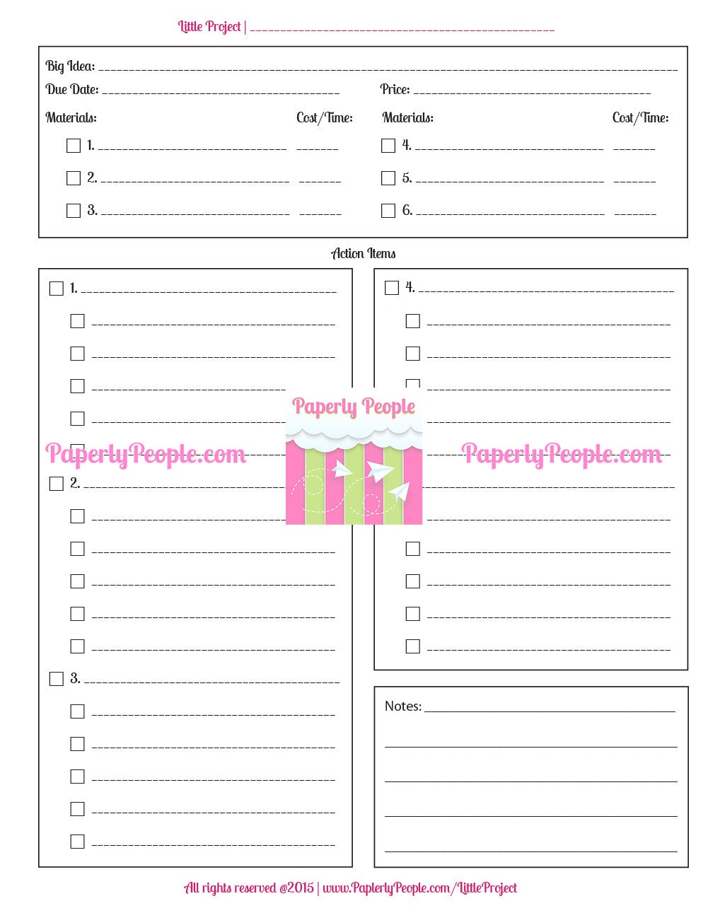 Big Ideas Kit, Printable Planner Worksheets, Business Notebook ...