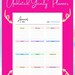 12 Month Goal Planner Undated Yearly Goal Sheet Minimalist Planner 8 ...