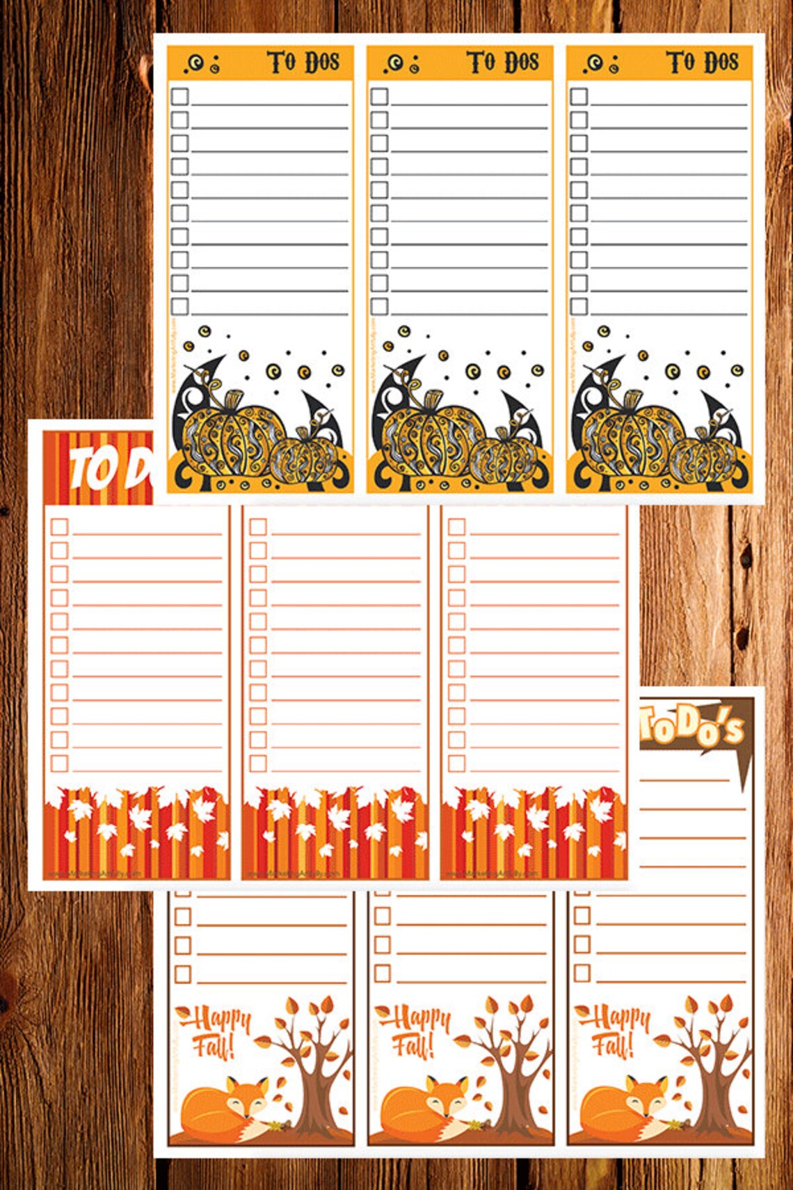 Fall to Do List Printable, Autumn to Do Lists, Planner Inserts ...