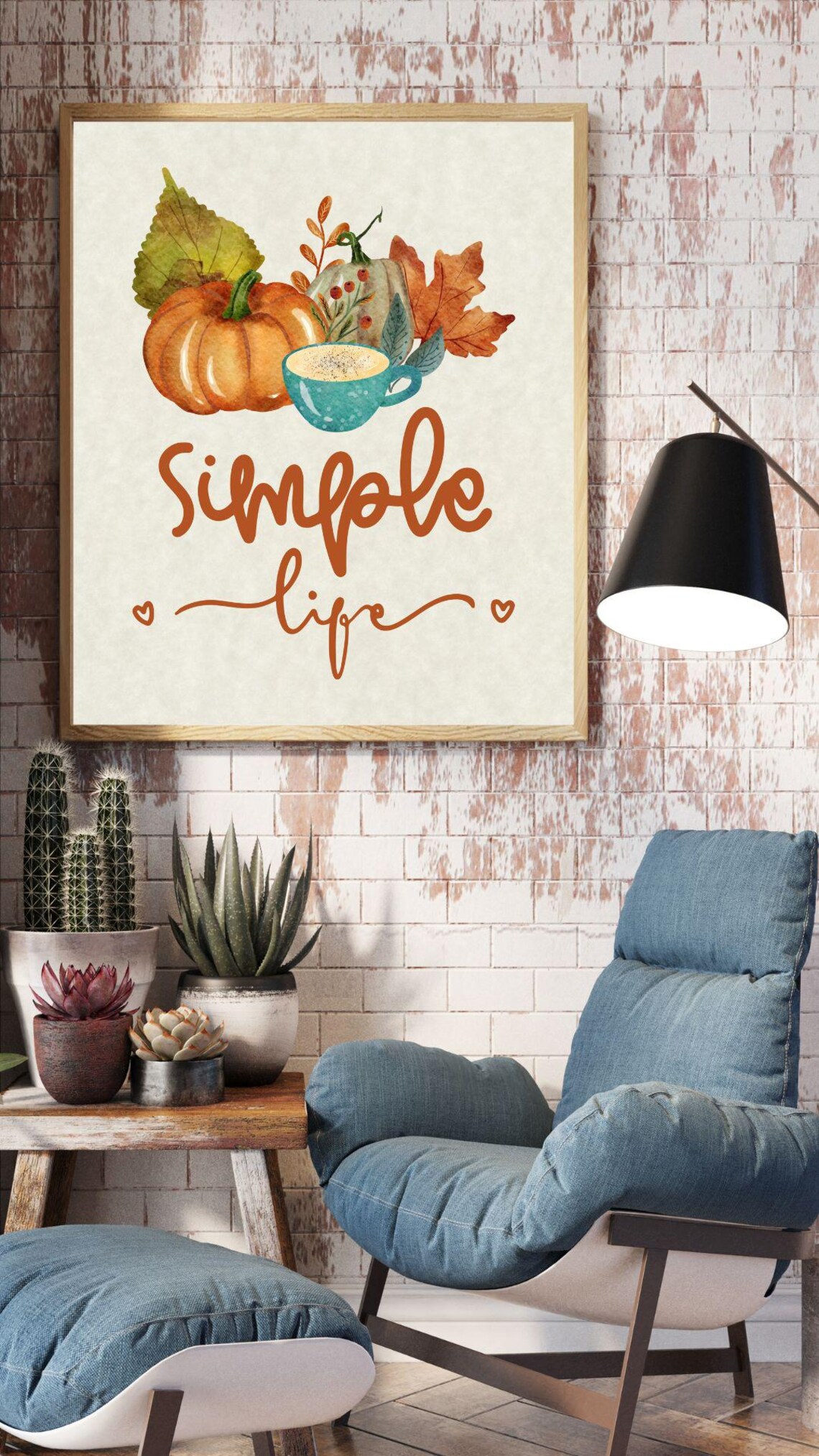 Simple Life Printable Wall Art | Autumn Decor | Trendy Coffee Art ...