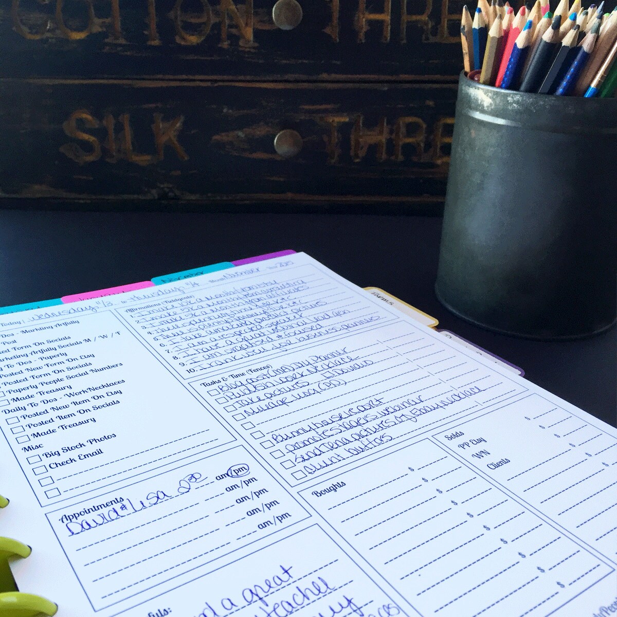 Printable Daily Planner Pages, DIY Day Planner, to Do List, Daily ...