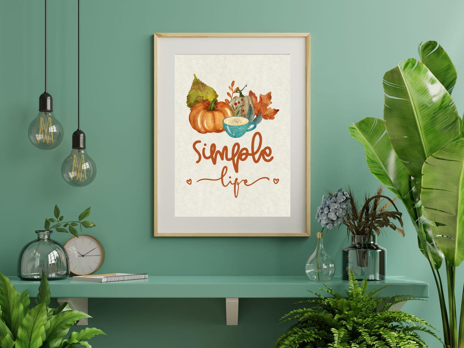 Simple Life Printable Wall Art | Autumn Decor | Trendy Coffee Art ...