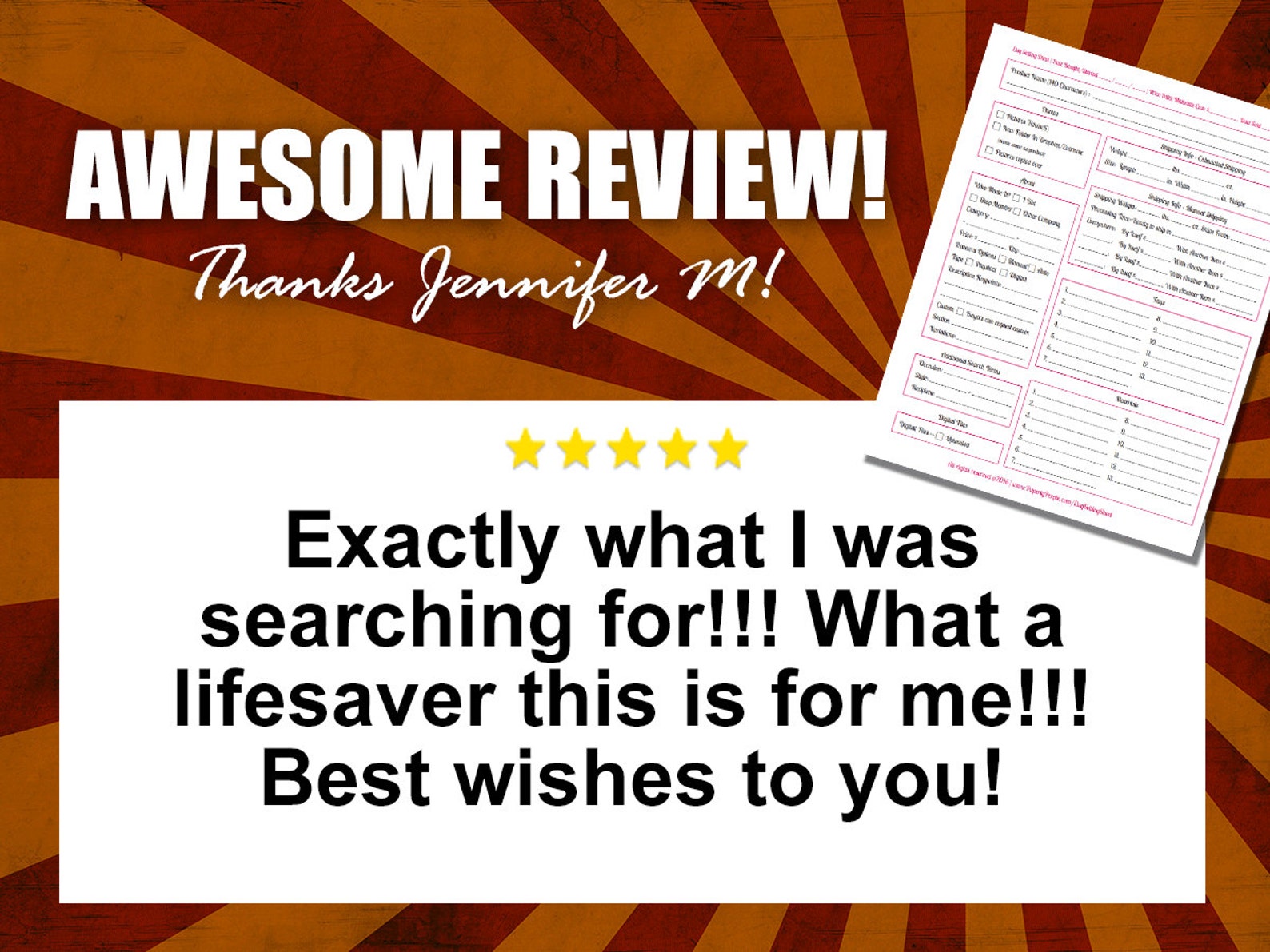 Etsy Products Listing Sheet | Etsy Seller, Form, Listing Template, Etsy ...