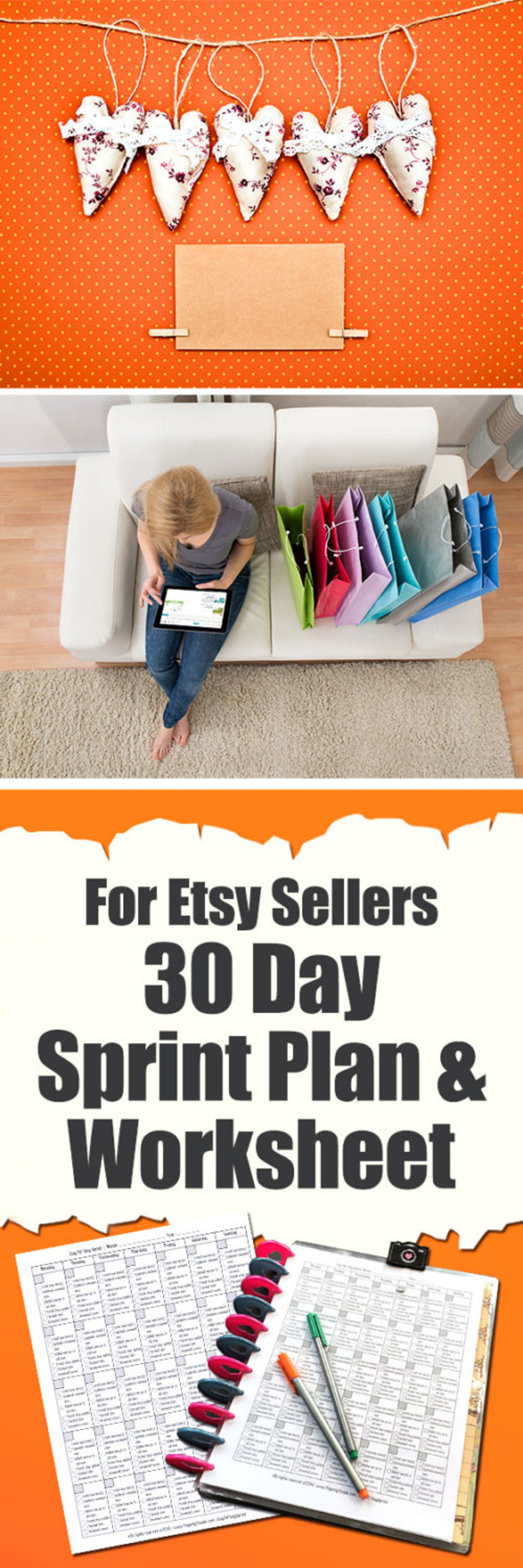 30 Day Sprint Plan and Worksheet for Etsy Sellers | Super Practical ...
