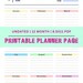 12 Month Goal Planner Undated Yearly Goal Sheet Minimalist Planner 8 ...