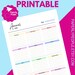 12 Month Goal Planner Undated Yearly Goal Sheet Minimalist Planner 8 ...