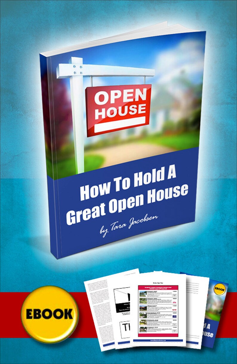 How to Hold A Great Open House Ebook - Realtor Marketing - Etsy