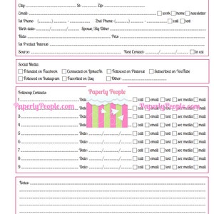 Lead Tracking Sheet | Followup Worksheet for All Your Leads! Printable ...
