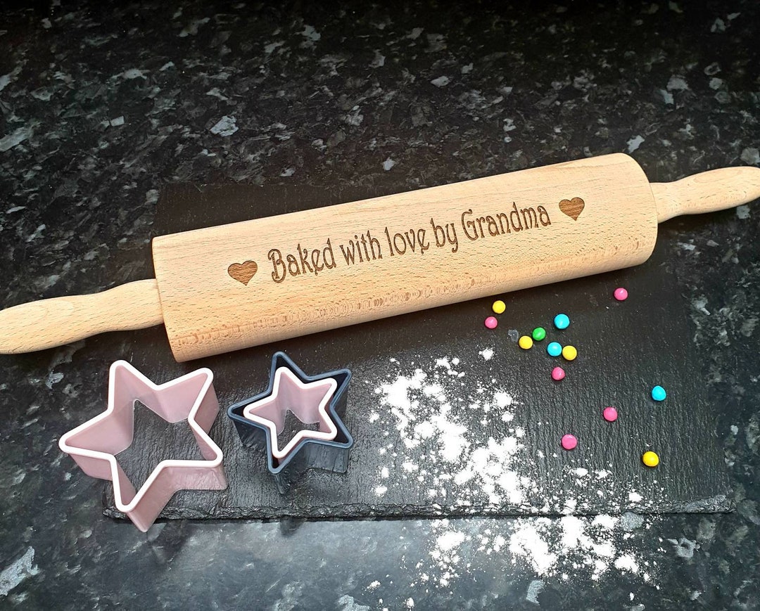 Personalised Wooden Large Rolling Pin Custom Wooden Rolling - Etsy.de