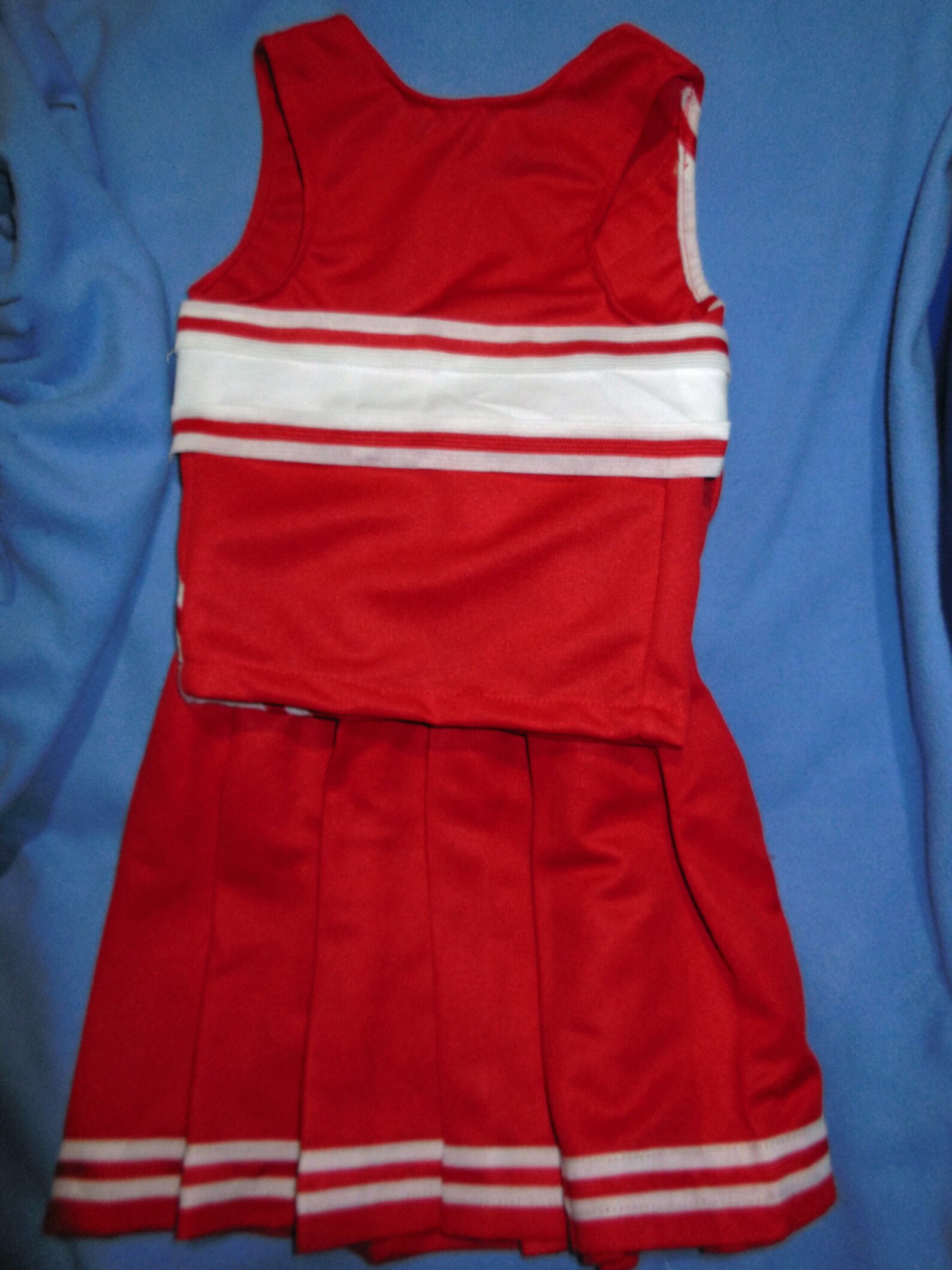 RED Multi Colors Cheerleader Uniform Valentines Glee Club Dance Costume ...