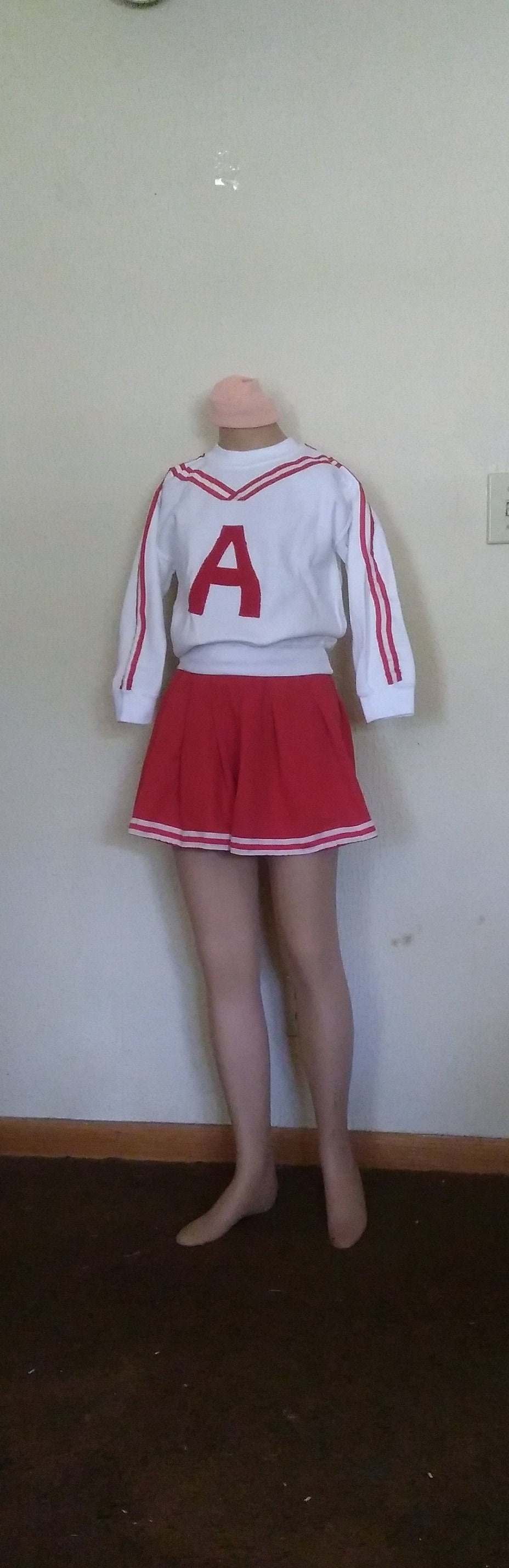 1960s-70s Retro Revenge of Nerds Red Cheerleader Uniform - Etsy