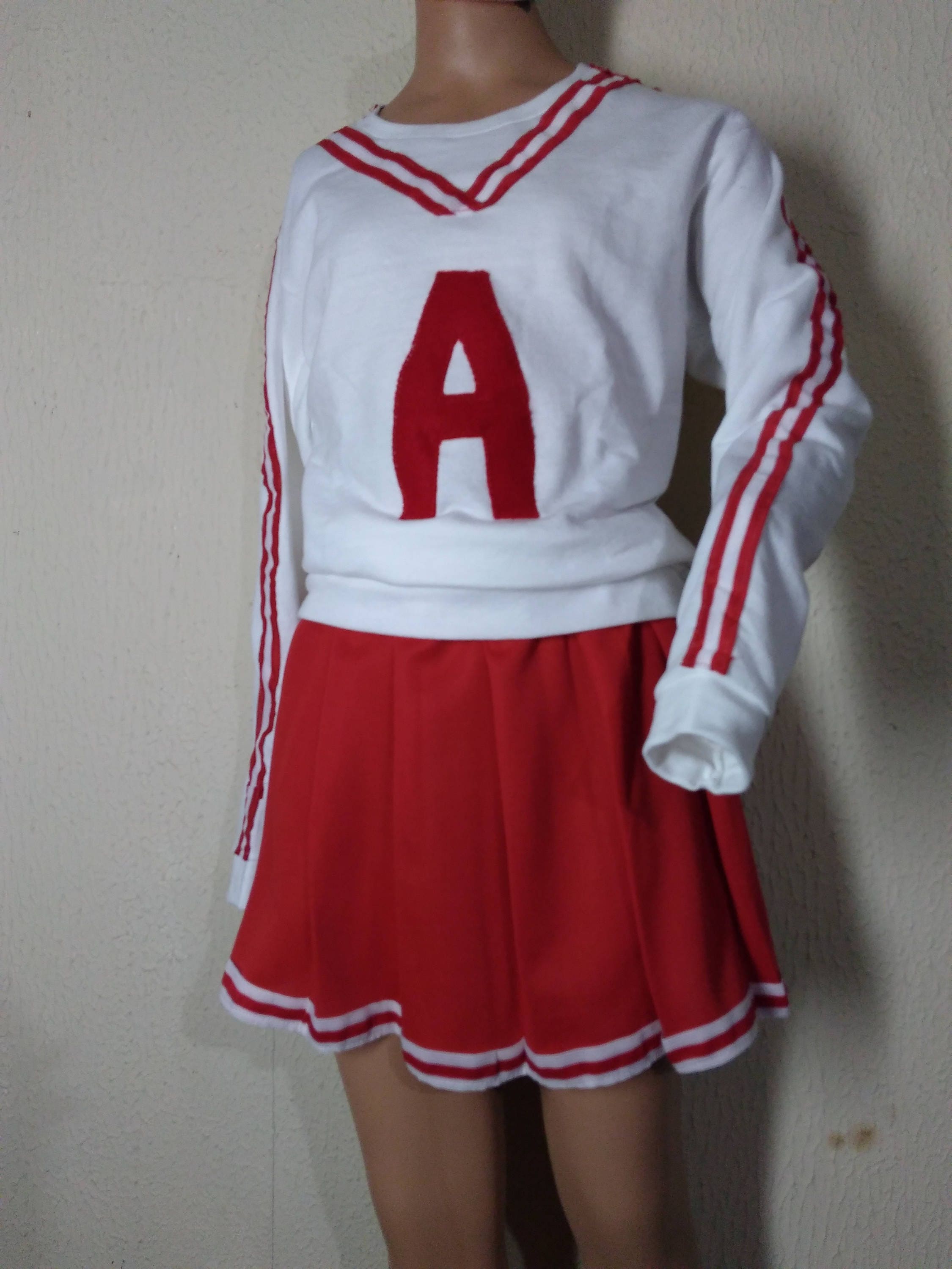 1960s-70s Retro Revenge of Nerds Red Cheerleader Uniform - Etsy