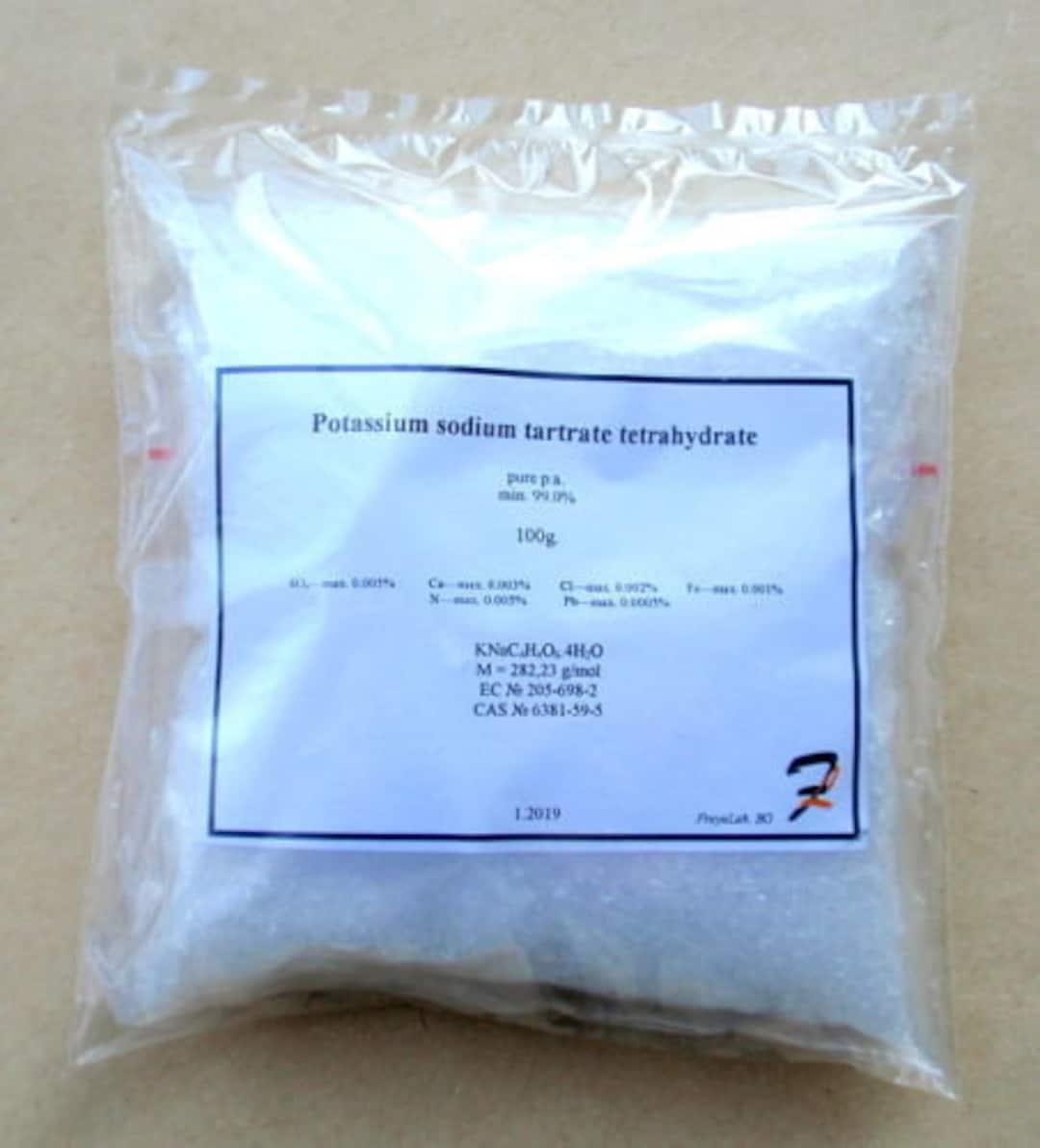 Potassium Sodium Tartrate Tetrahydrate rochelle Salt 99% Pure P.a. - Etsy