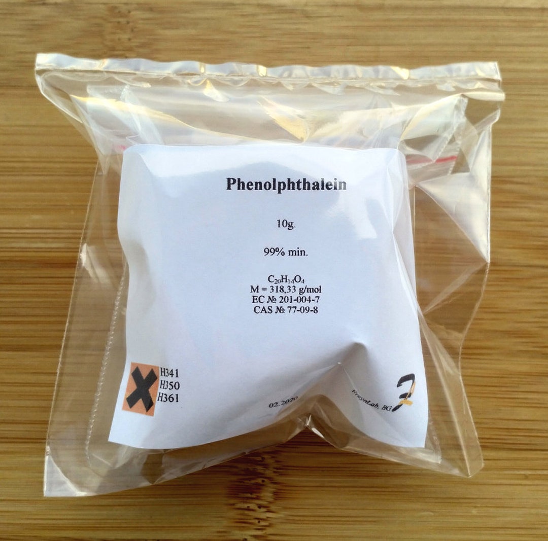 Phenolphthalein - Ph Indicator Powder 77-09-8 - Etsy