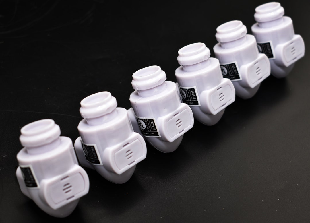 6 Pack: Night Light Base / Socket / Plug - Automatic Light Sensor - DIY ...