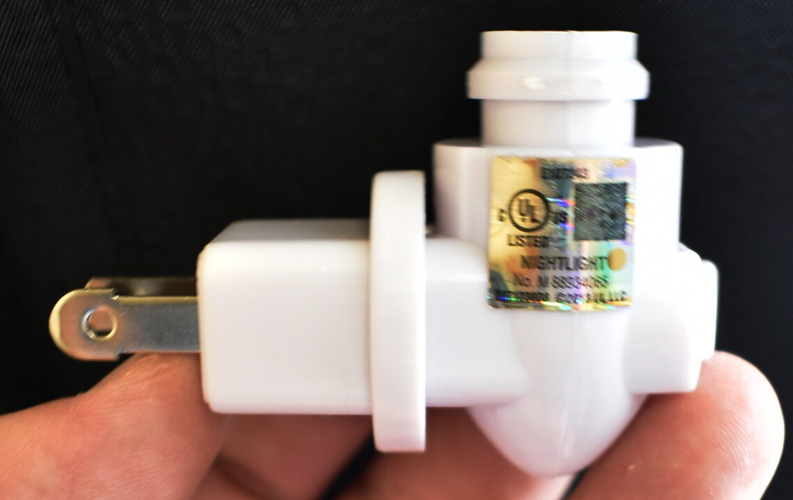 Night Light Base / Socket / Plug - Choice of Standard Switch, Sensor or ...