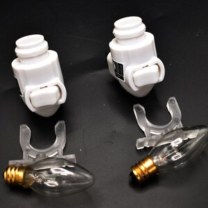 6 Pack: Night Light Base Set - Standard On/off Switch - Complete With ...