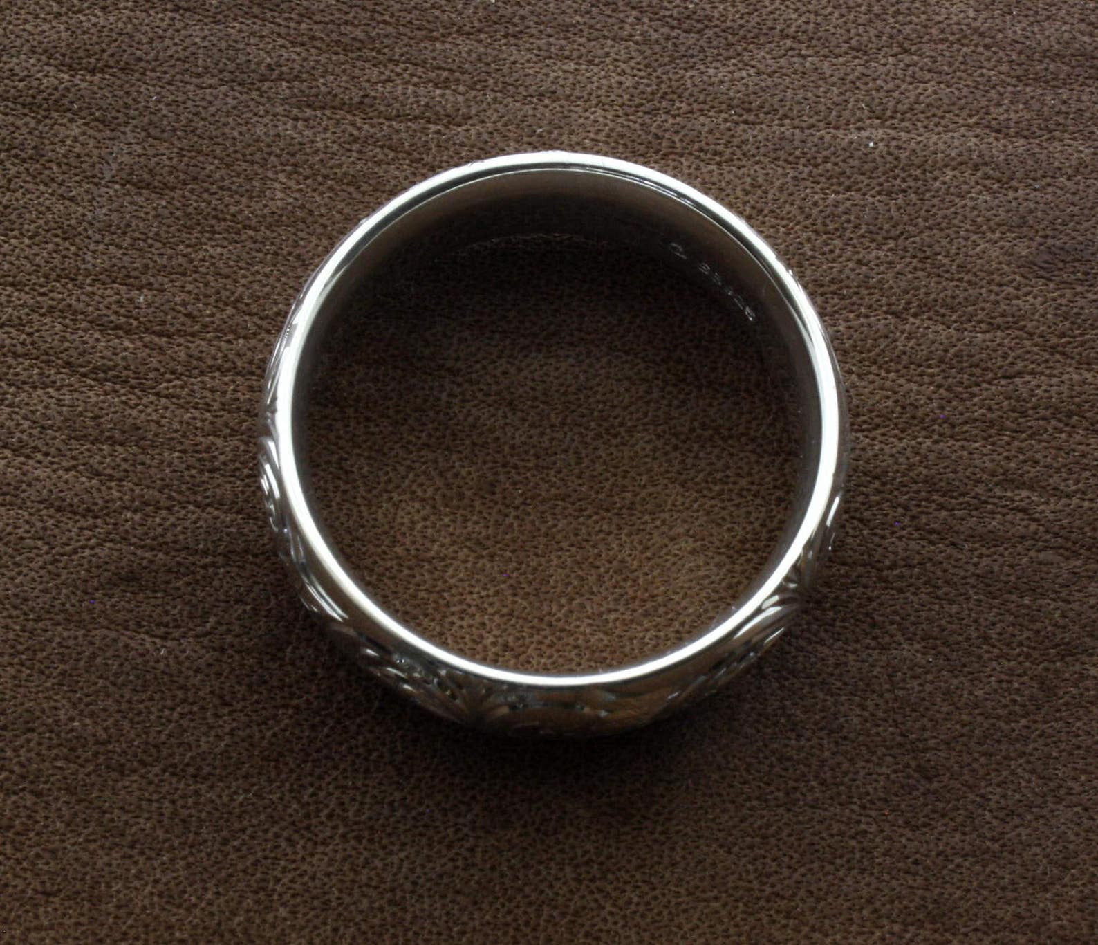 Western Wedding Ring Men's Hand Engraved Ring Custom - Etsy