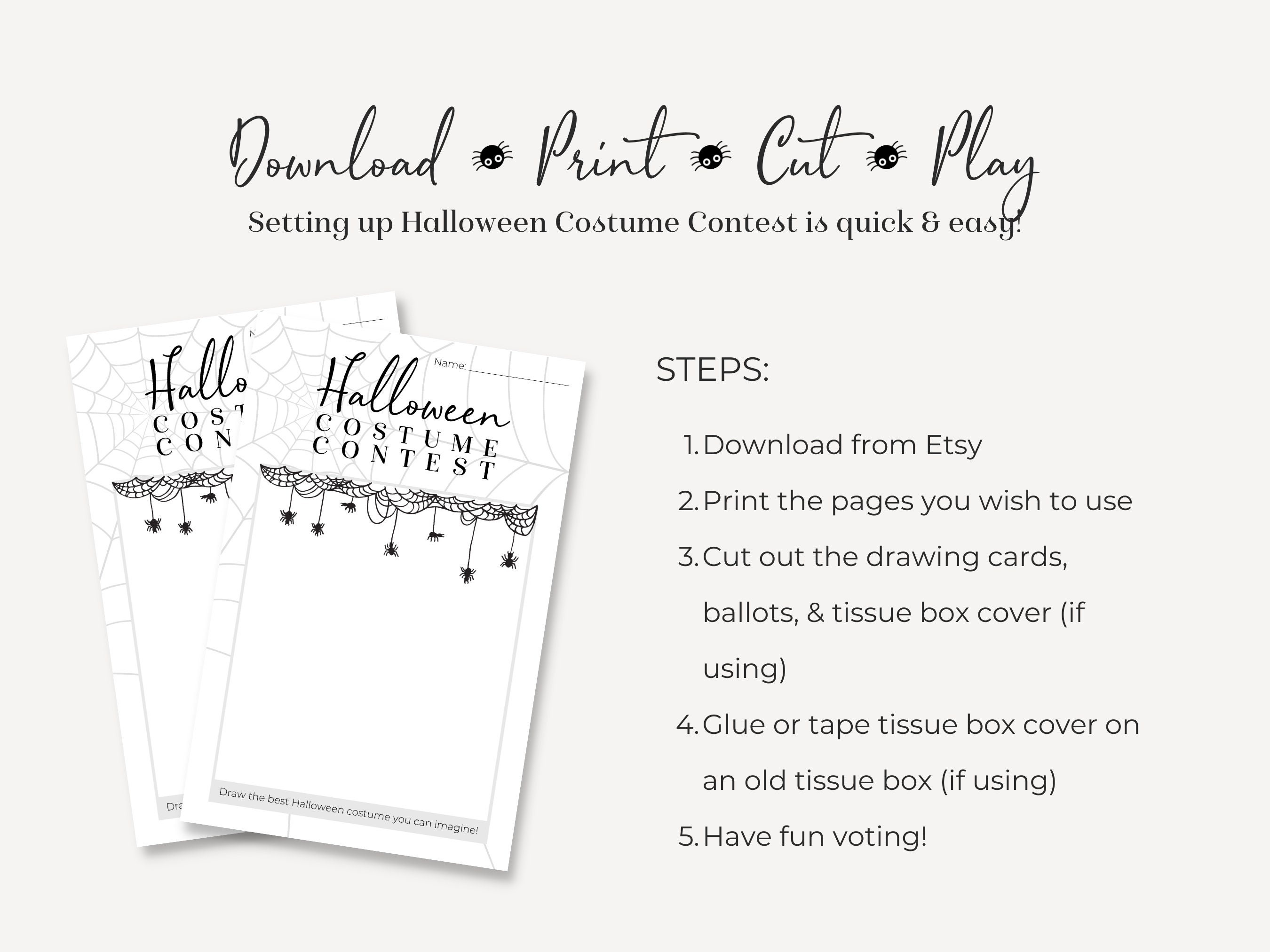 Halloween Printable Costume Contest Halloween Printables Halloween ...