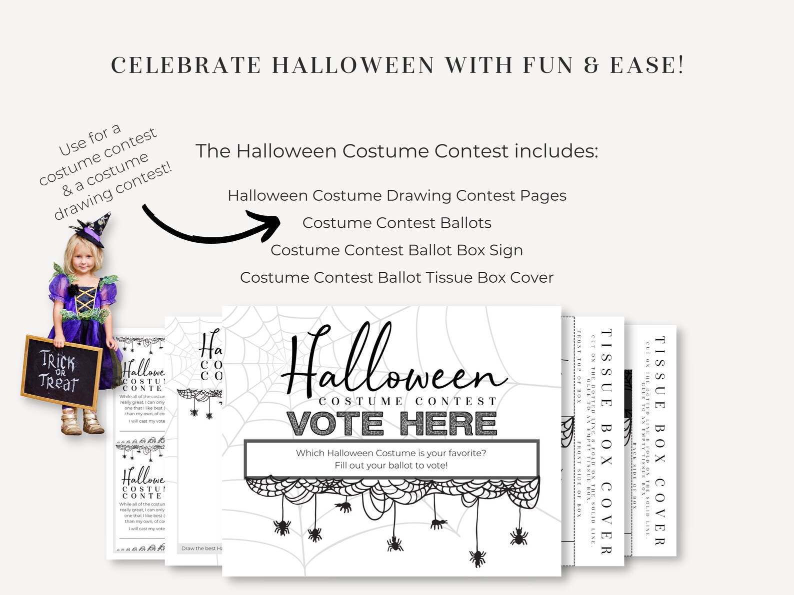 Halloween Printable Costume Contest Halloween Printables Halloween ...