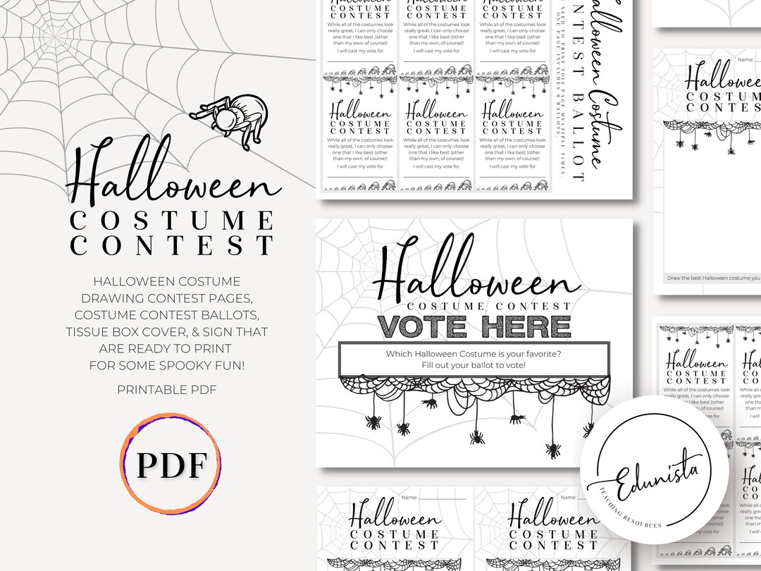 Halloween Printable Costume Contest Halloween Printables Halloween ...