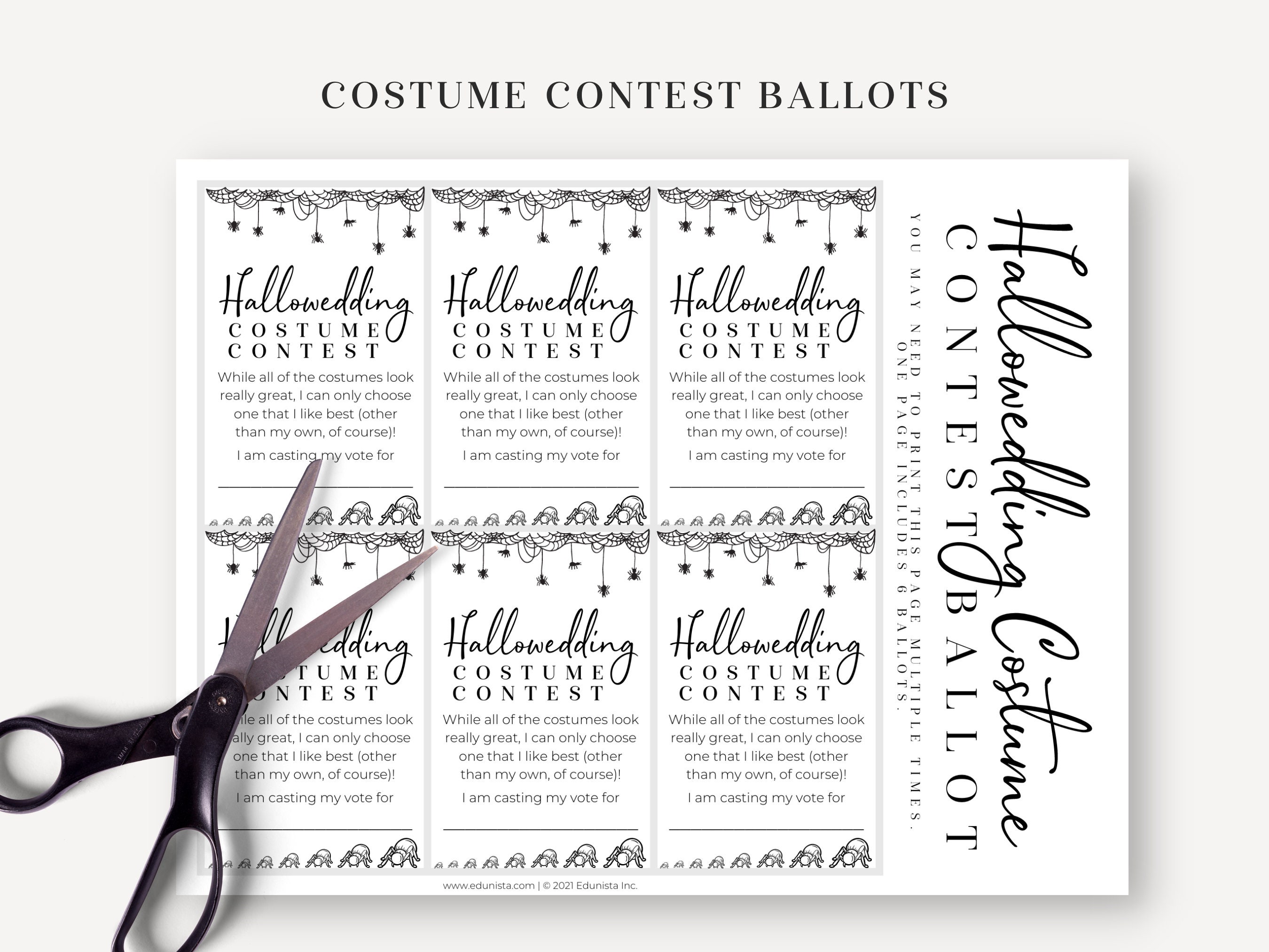 Hallowedding Printable Costume Contest Halloween Wedding - Etsy