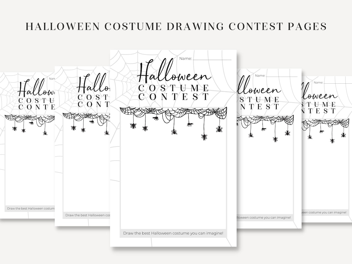 Halloween Printable Costume Contest Halloween Printables Halloween ...