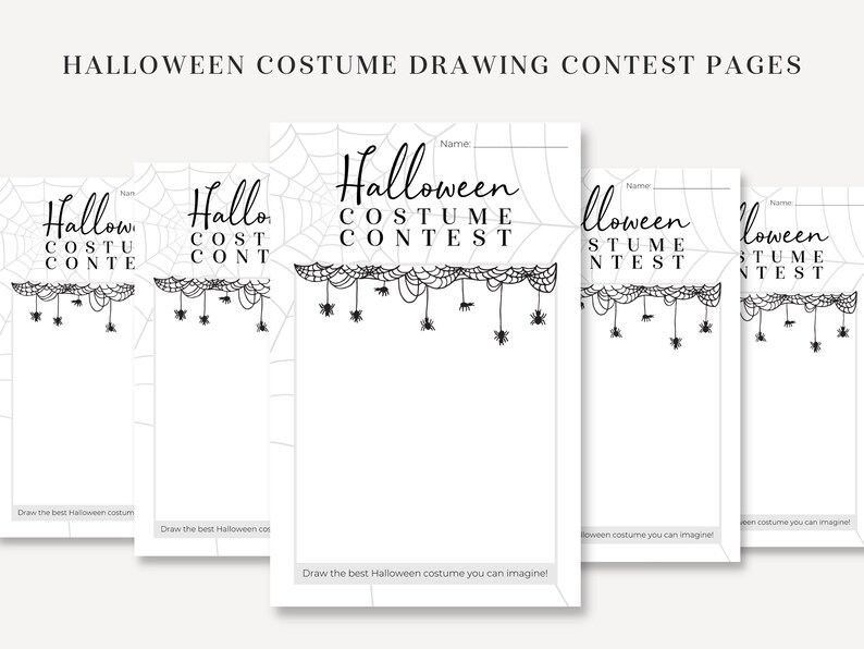 Halloween Printable Costume Contest Halloween Printables Halloween ...