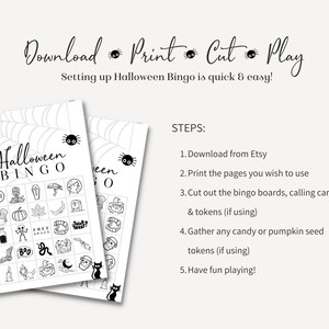 Halloween Printable Bingo Game Halloween Printables Halloween Party ...