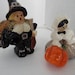 Thanksgiving Pilgrim Clay Miniature Figurines Hand Sculpted Hand ...
