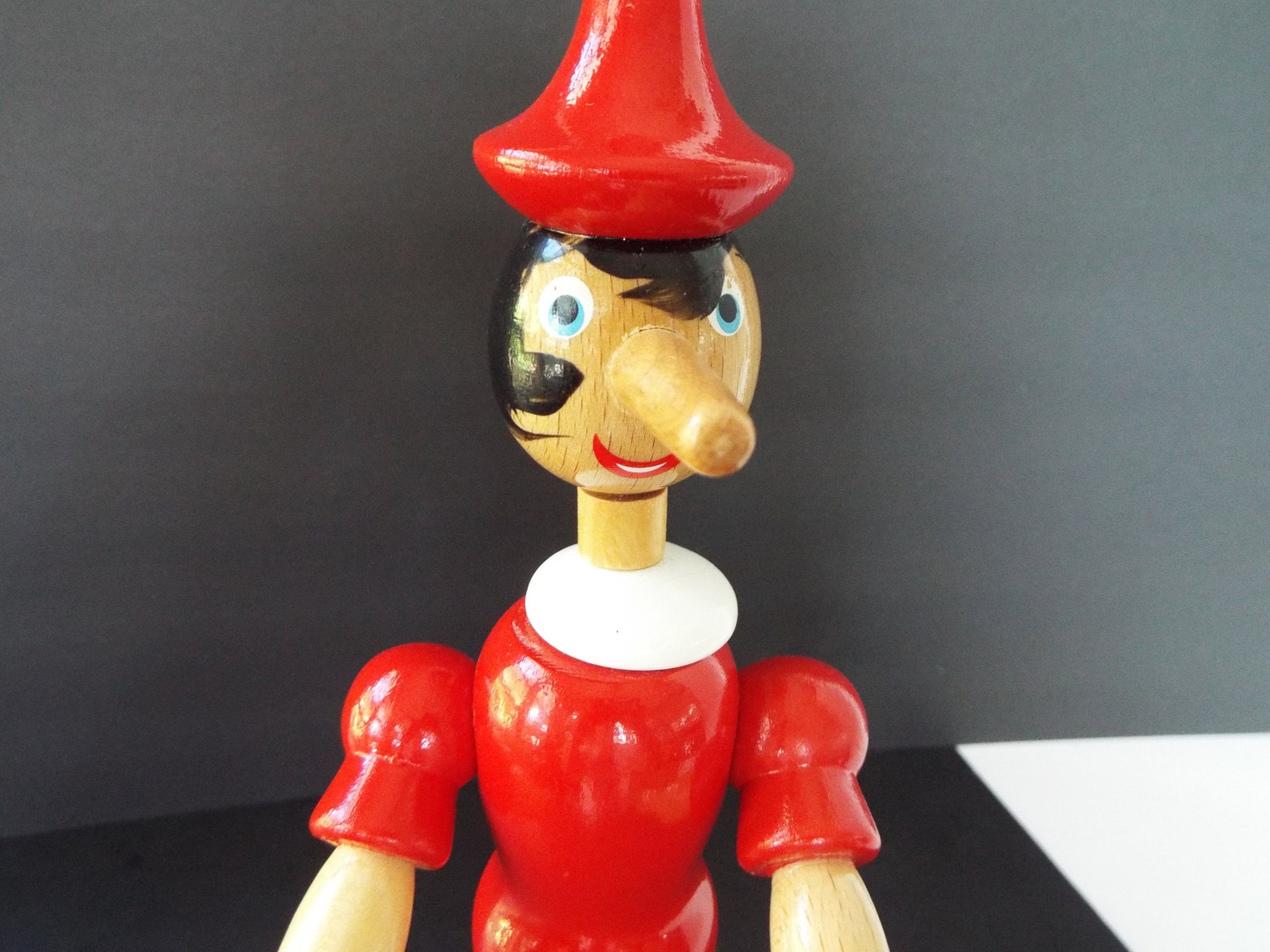 Large 12 Wood Italian Pinocchio Hand Painted Doll - Etsy