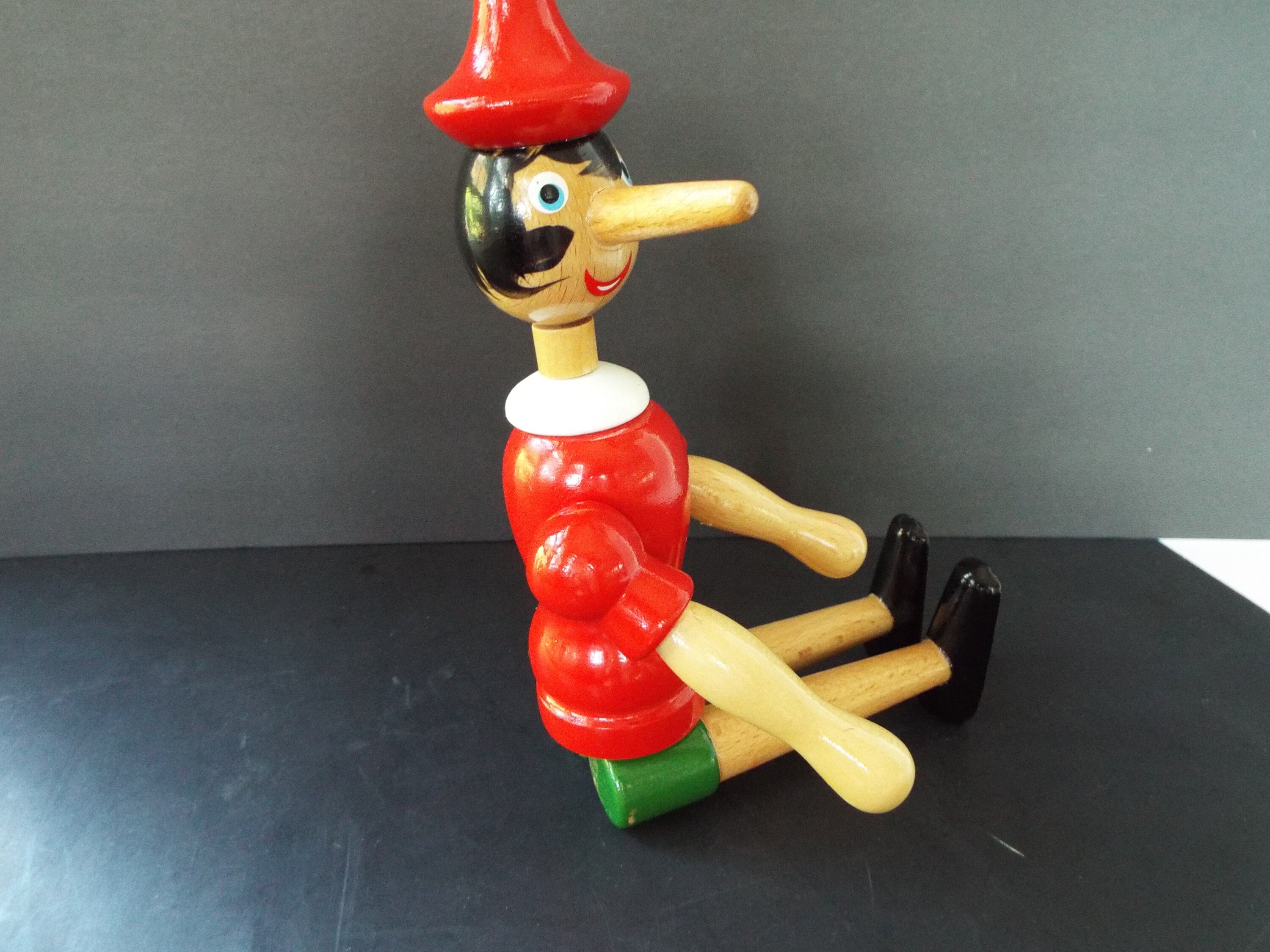 Large 12 Wood Italian Pinocchio Hand Painted Doll - Etsy