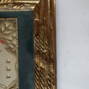 Antique 1910 Embossed Christmas Card Roadster Car Holly Gold Glitter Gesso Framed - Etsy