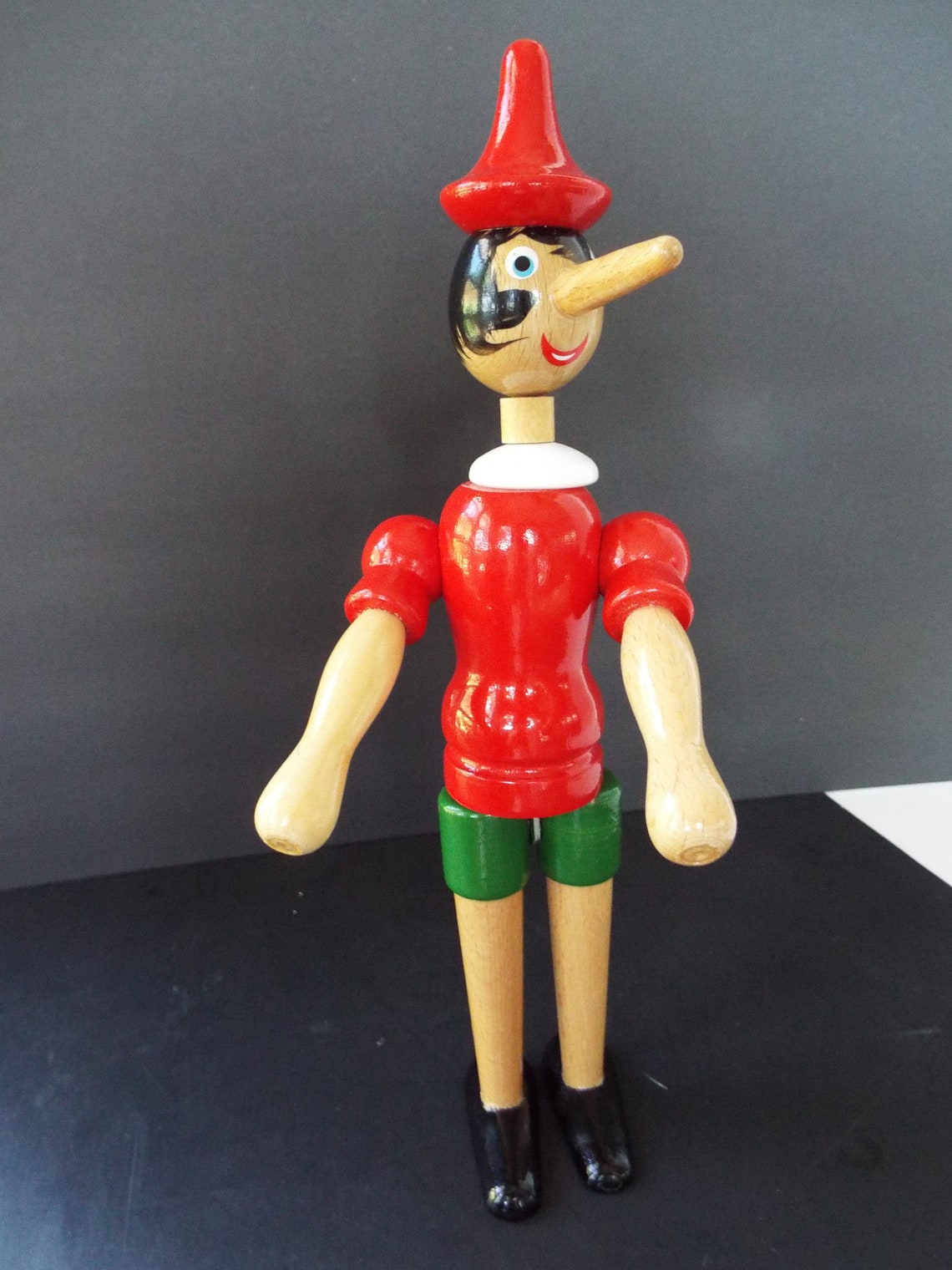 Large 12 Wood Italian Pinocchio Hand Painted Doll | Etsy