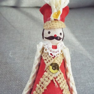 Paper Mache Red Toy Soldier Ornament Retro Japan 1969 Hand Made Kitschy ...