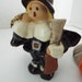 Thanksgiving Pilgrim Clay Miniature Figurines Hand Sculpted Hand ...