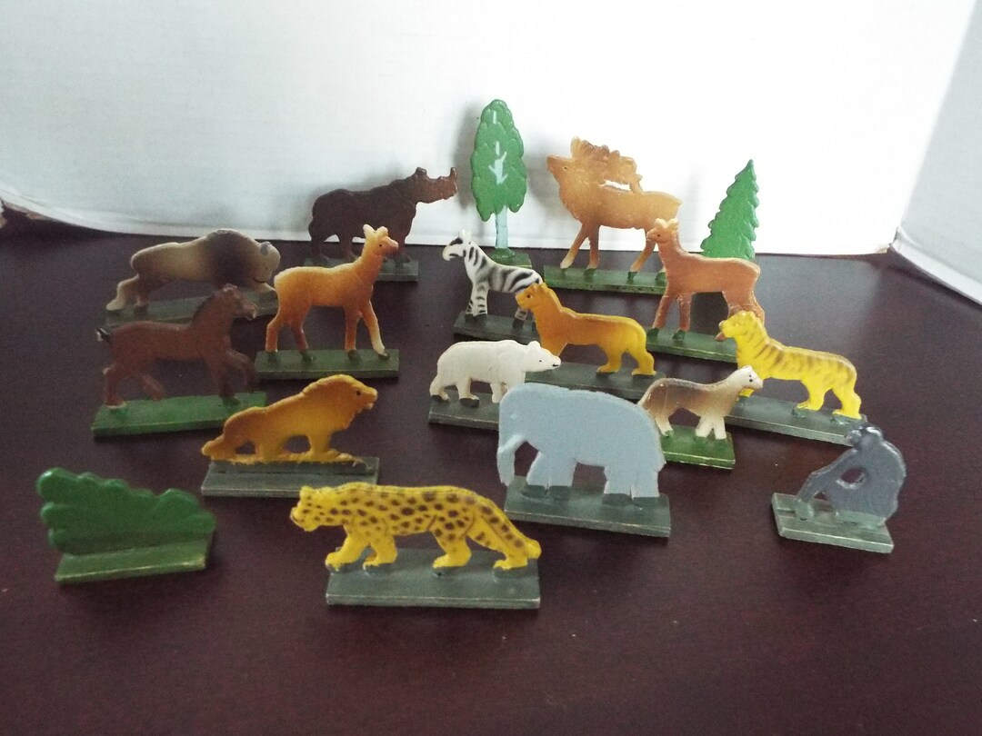 18 Antique German Mini-erzgebirge Parts Putz Toys Christmas Nativity ...