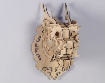 Laser cut dragon | Etsy