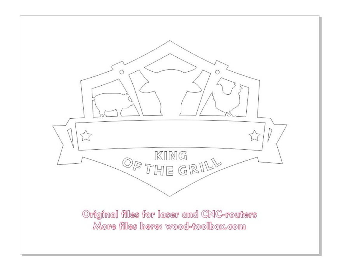 Sign Barbecue Vector Files SVG DXF CDR. Patterns for | Etsy