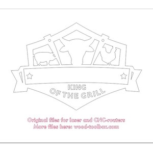 Sign Barbecue Vector Files SVG DXF CDR. Patterns for | Etsy